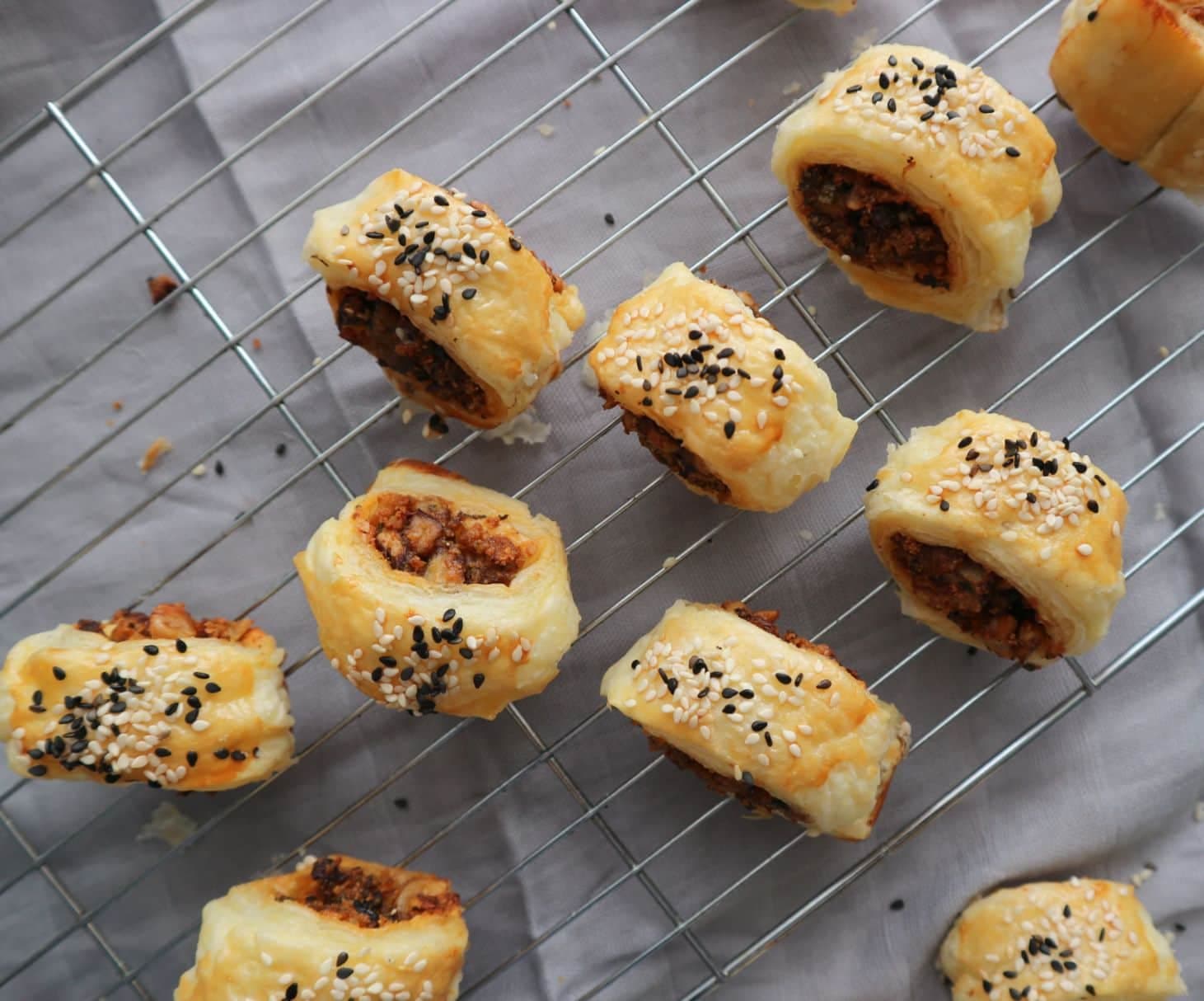 Easy Mushroom and Nut Vegetarian Sausage Rolls – Nutritious Deliciousness