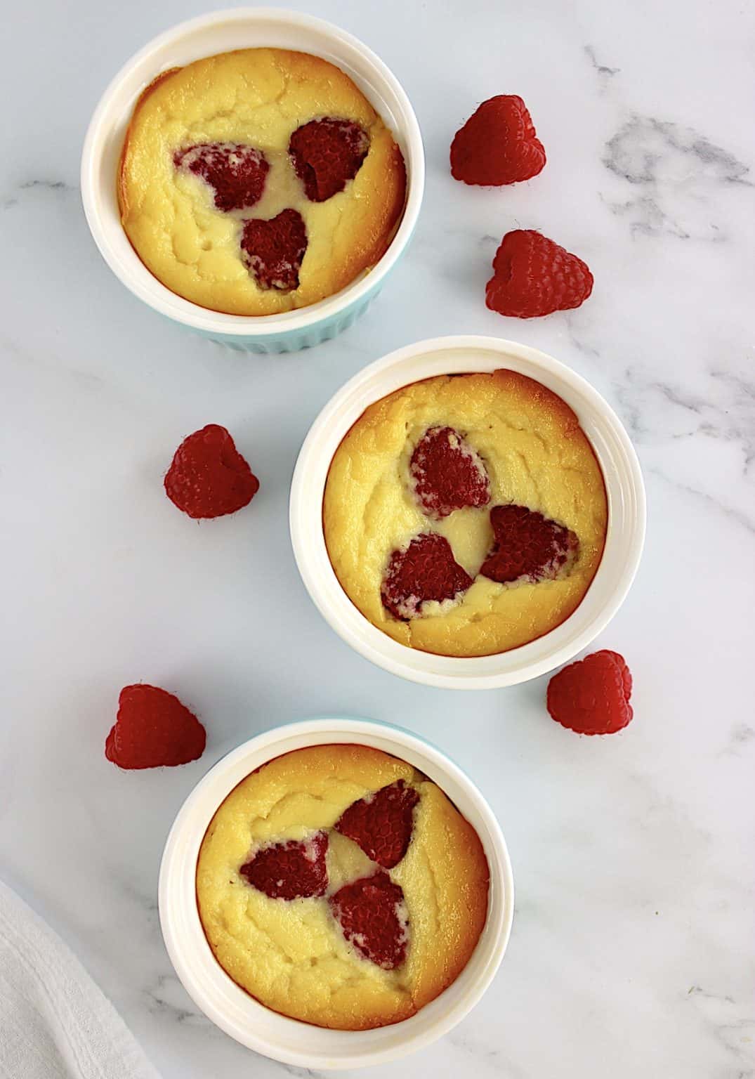 Baked Ricotta Raspberry Puddings – Nutritious Deliciousness