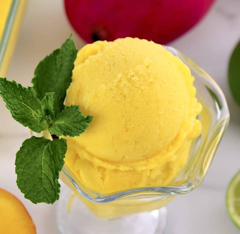 Easy Mango Sorbet – Nutritious Deliciousness