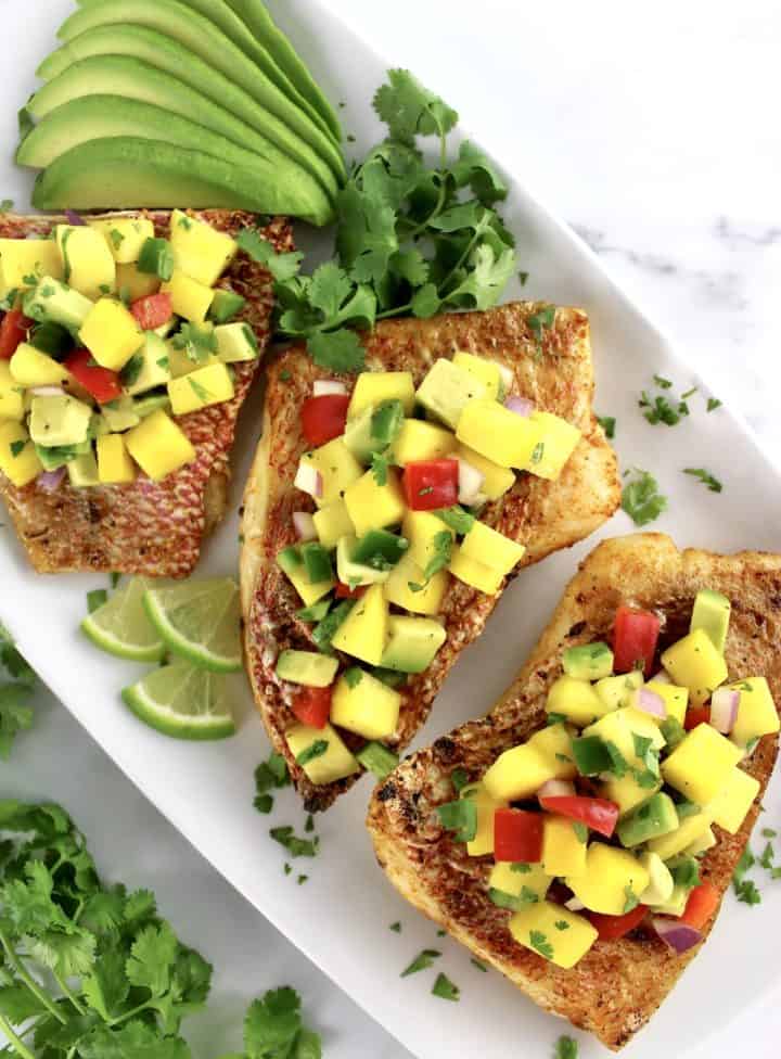Broiled Red Snapper with Mango Salsa – Nutritious Deliciousness