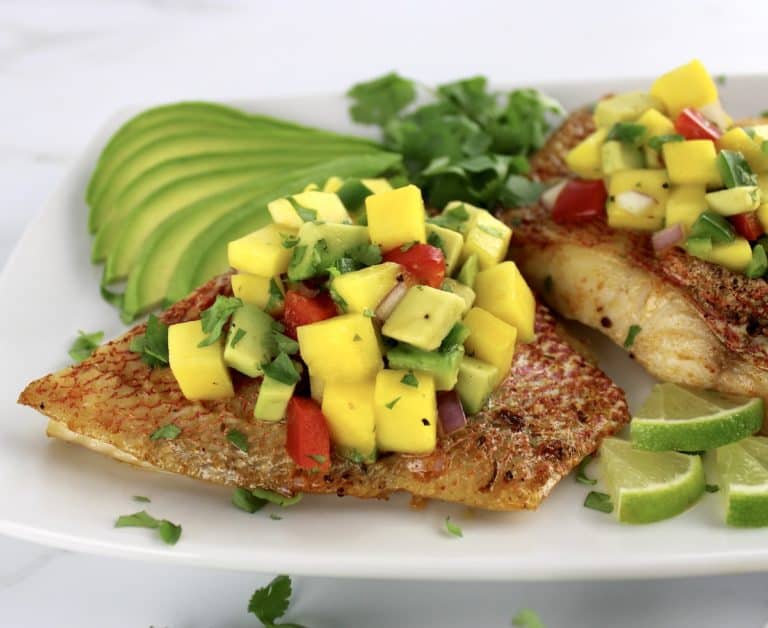 Broiled Red Snapper with Mango Salsa – Nutritious Deliciousness