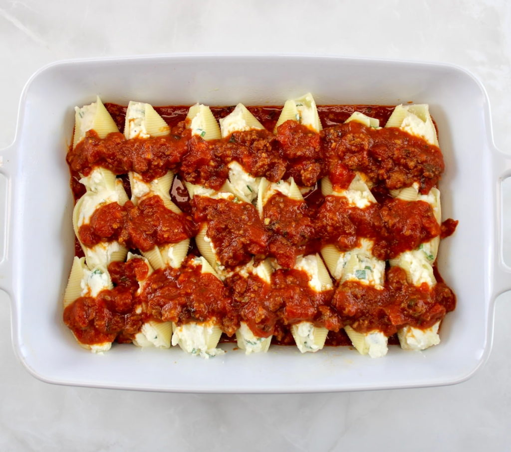 Stuffed Shells with Meat Sauce – Nutritious Deliciousness